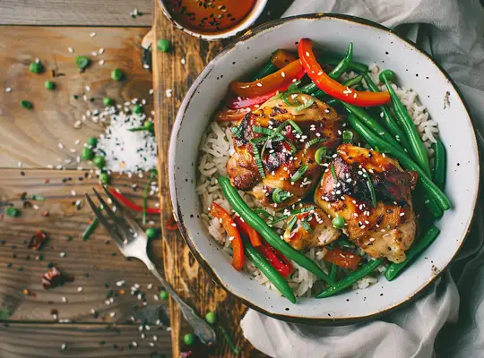 Stashcook | Oven-Roasted Teriyaki Chicken with Vegetables and Rice